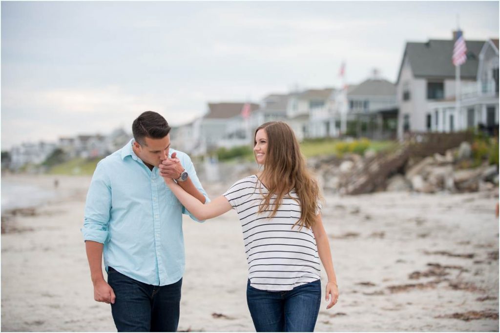 Wallis Sands Beach Engagement Photos | New England Wedding Photographer